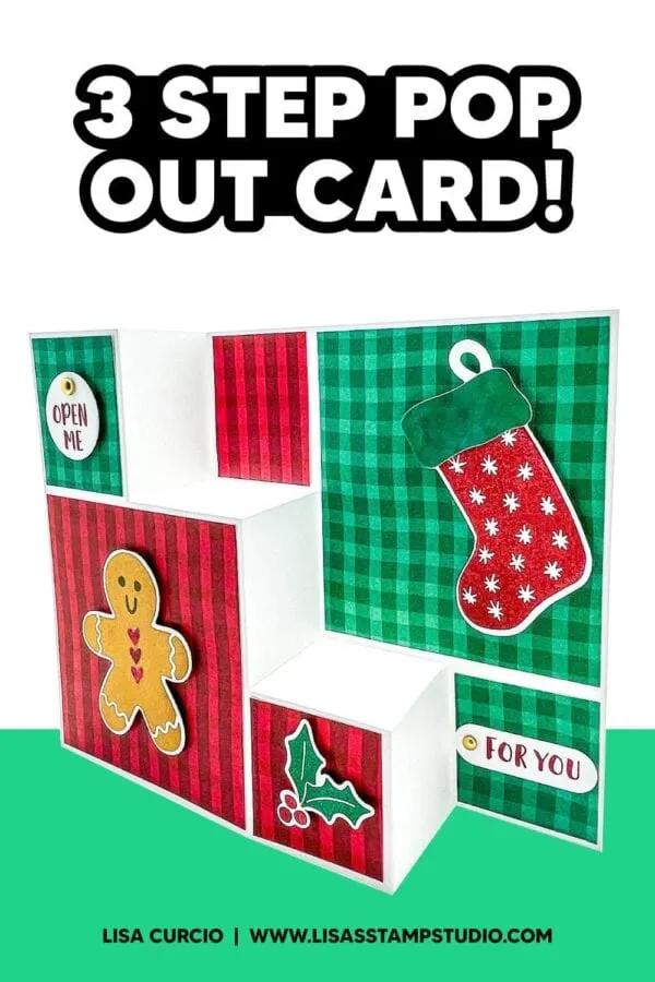 Make a Christmas Step Card That Pops Out Above the Rest - Lisa's Stamp ...