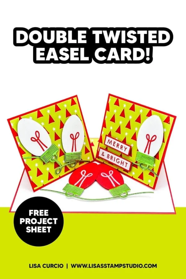 Make a Fun Fold Double Twisted Easel Card for the Holidays!