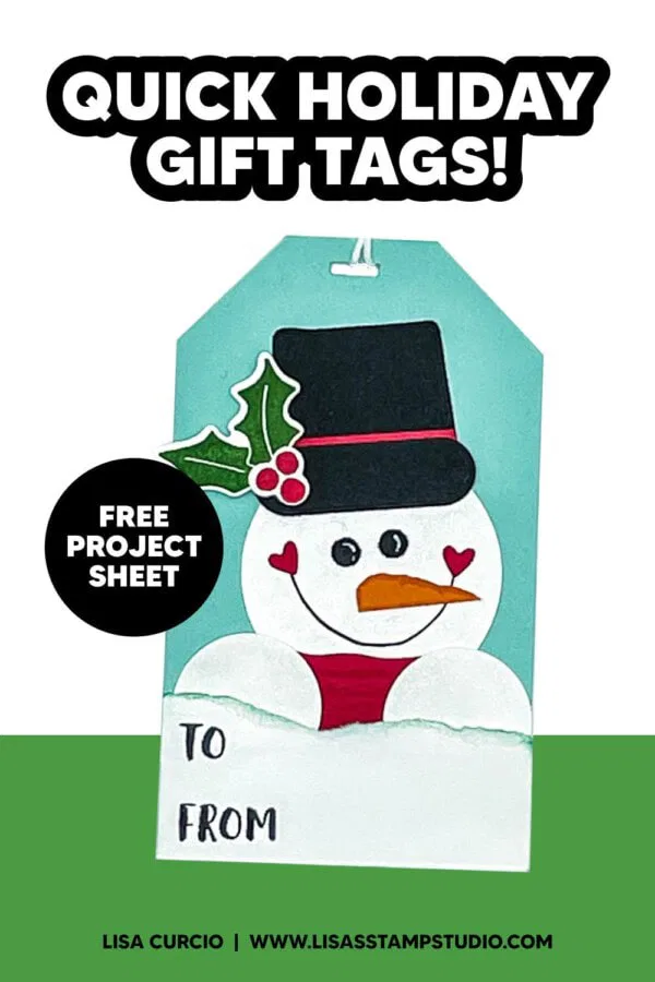 DIY Holiday Gift Tags You Can Make in Minutes! - Lisa's Stamp Studio