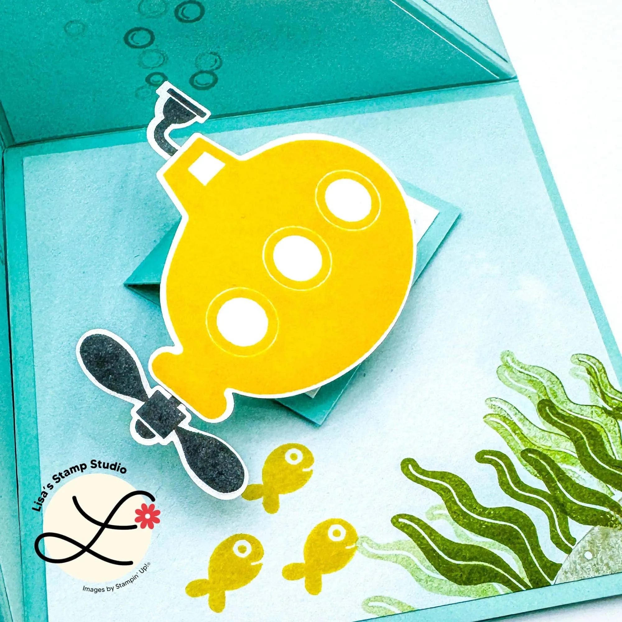 Create A Triangle Corner Pop Up Card - Lisa's Stamp Studio