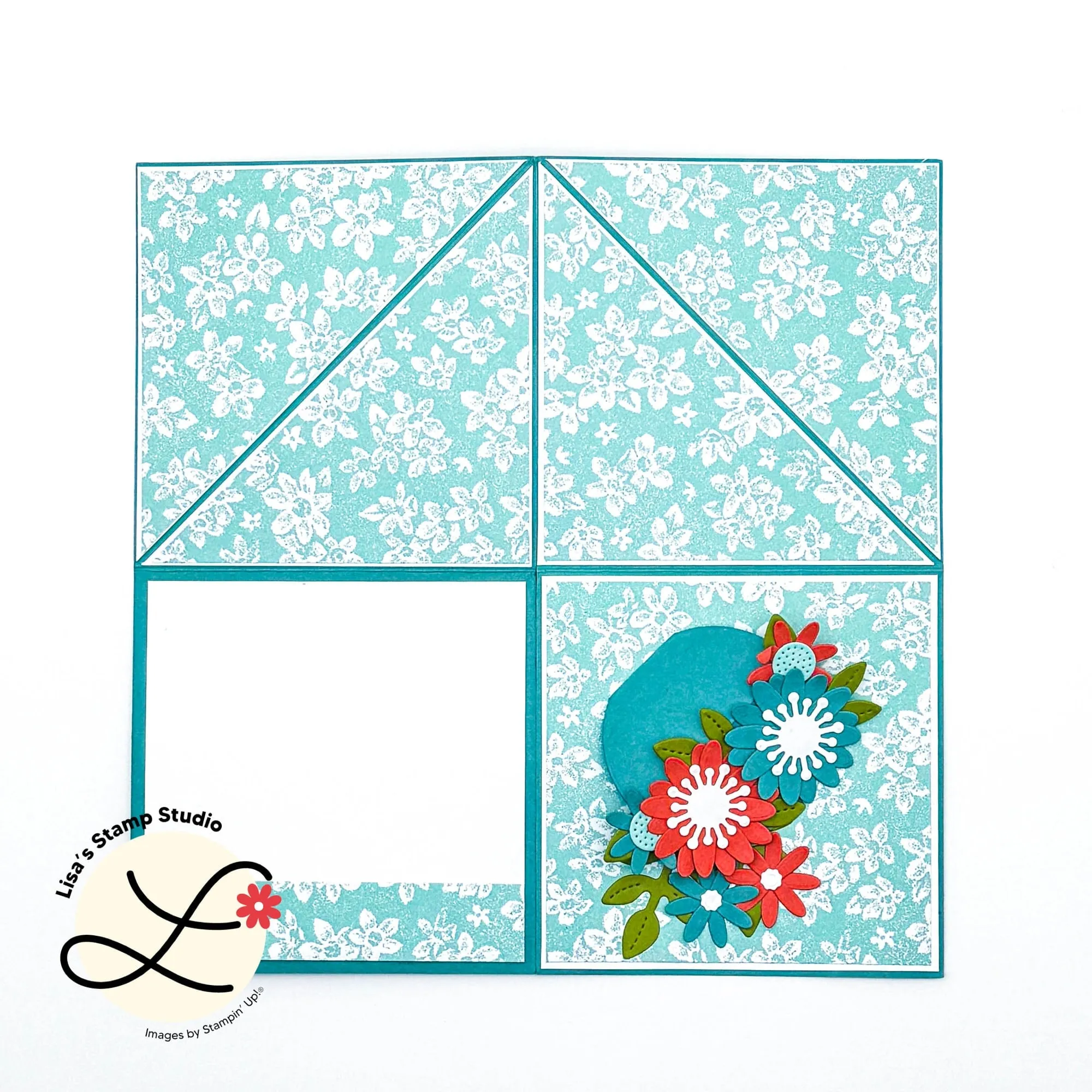 Create A Triangle Corner Pop Up Card - Lisa's Stamp Studio