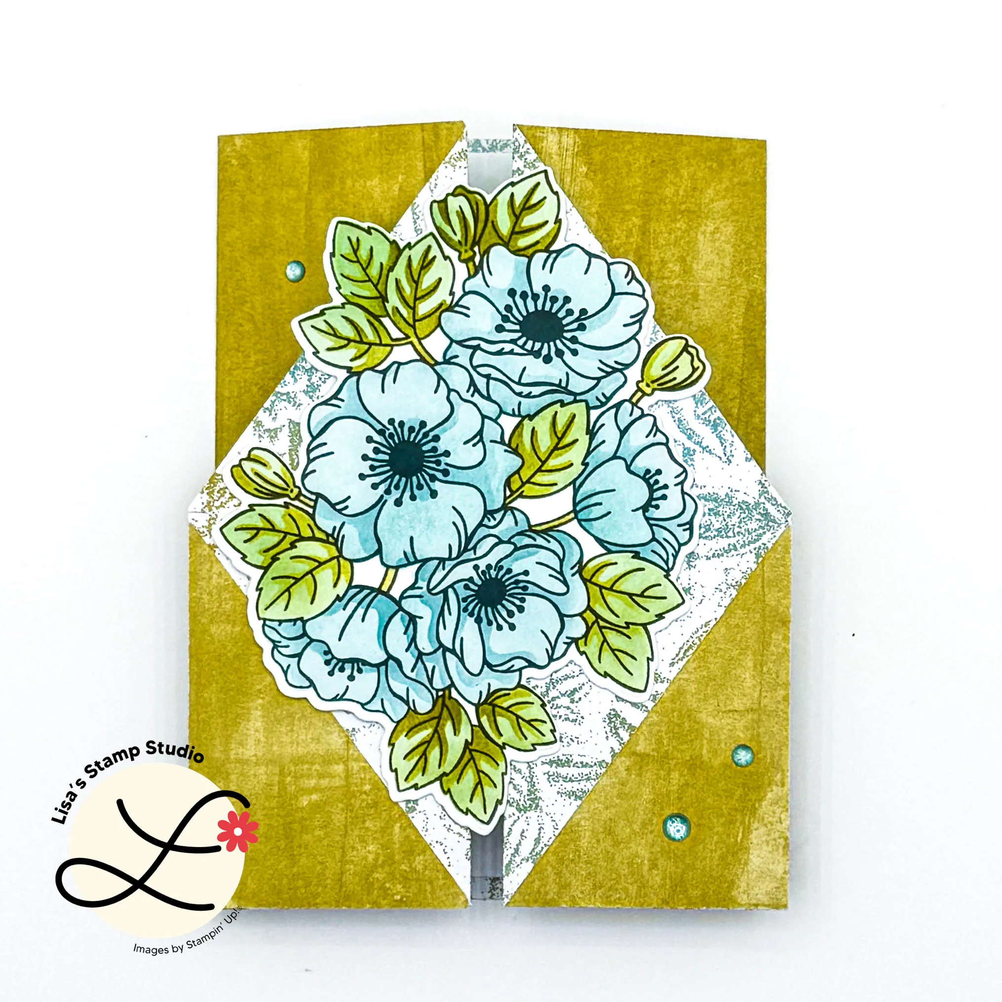 The Best Gatefold Card Idea Using Designer Paper! - Lisa's Stamp Studio