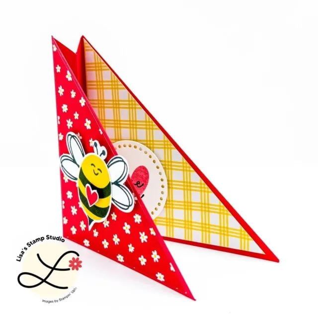 DIY Craft: Make a Triangle Accordion Fun Fold Card - Lisa's Stamp Studio