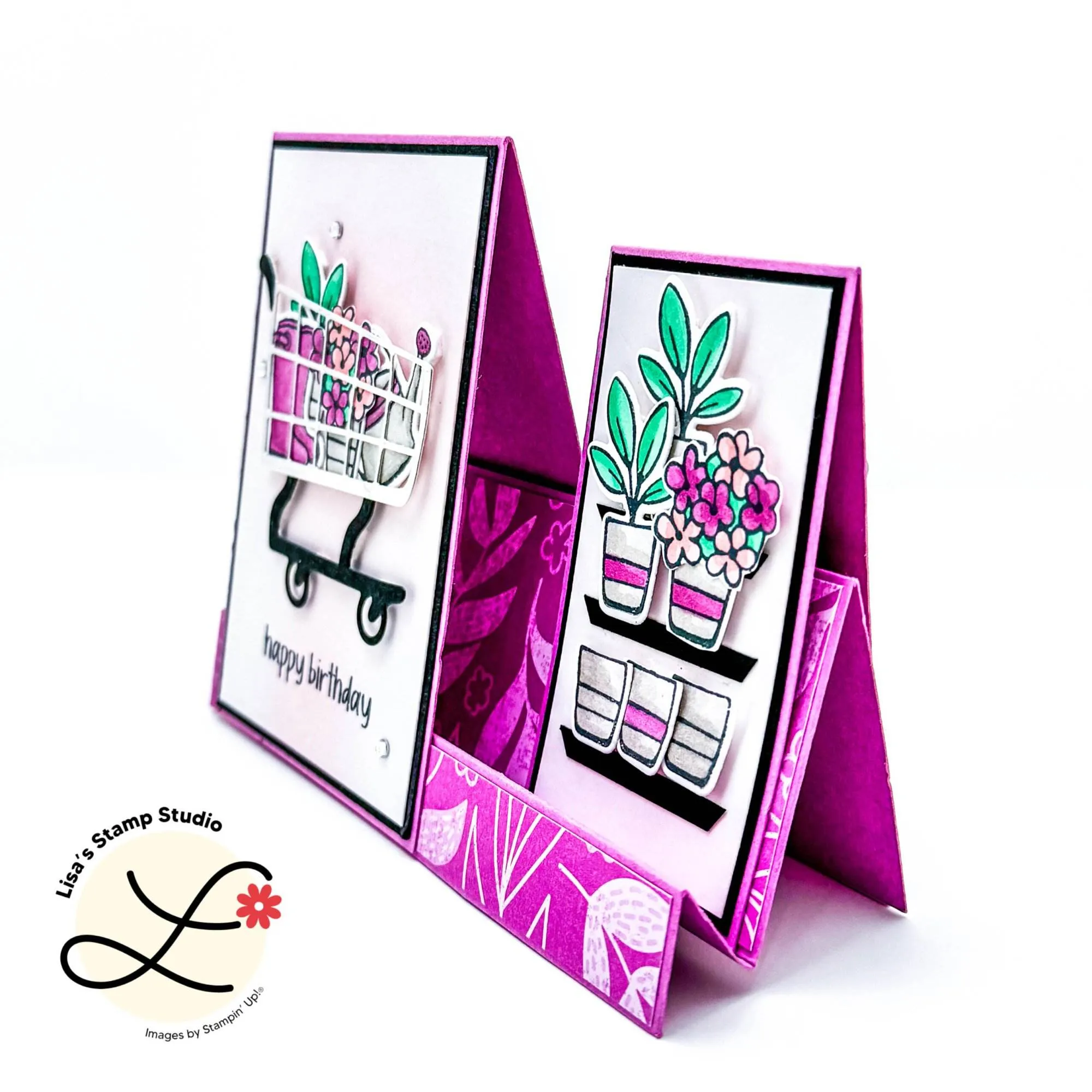 Fun Fold Cards are Easy! 3 Ways to Make a Faux Step Card with Lisa Curcio!!