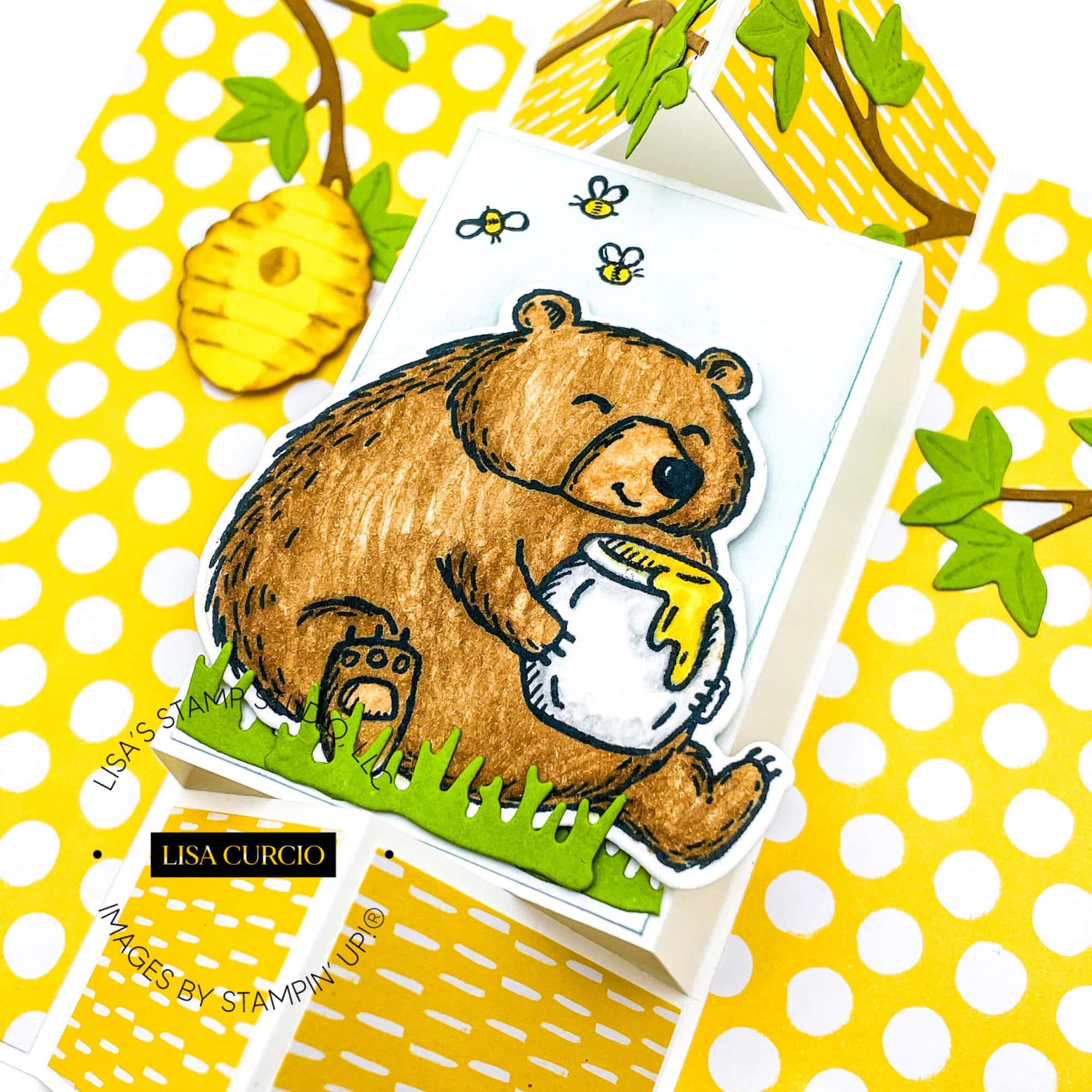 Make a DIY Pop Out Gate Fold Card for the Holidays! - Lisa's Stamp Studio