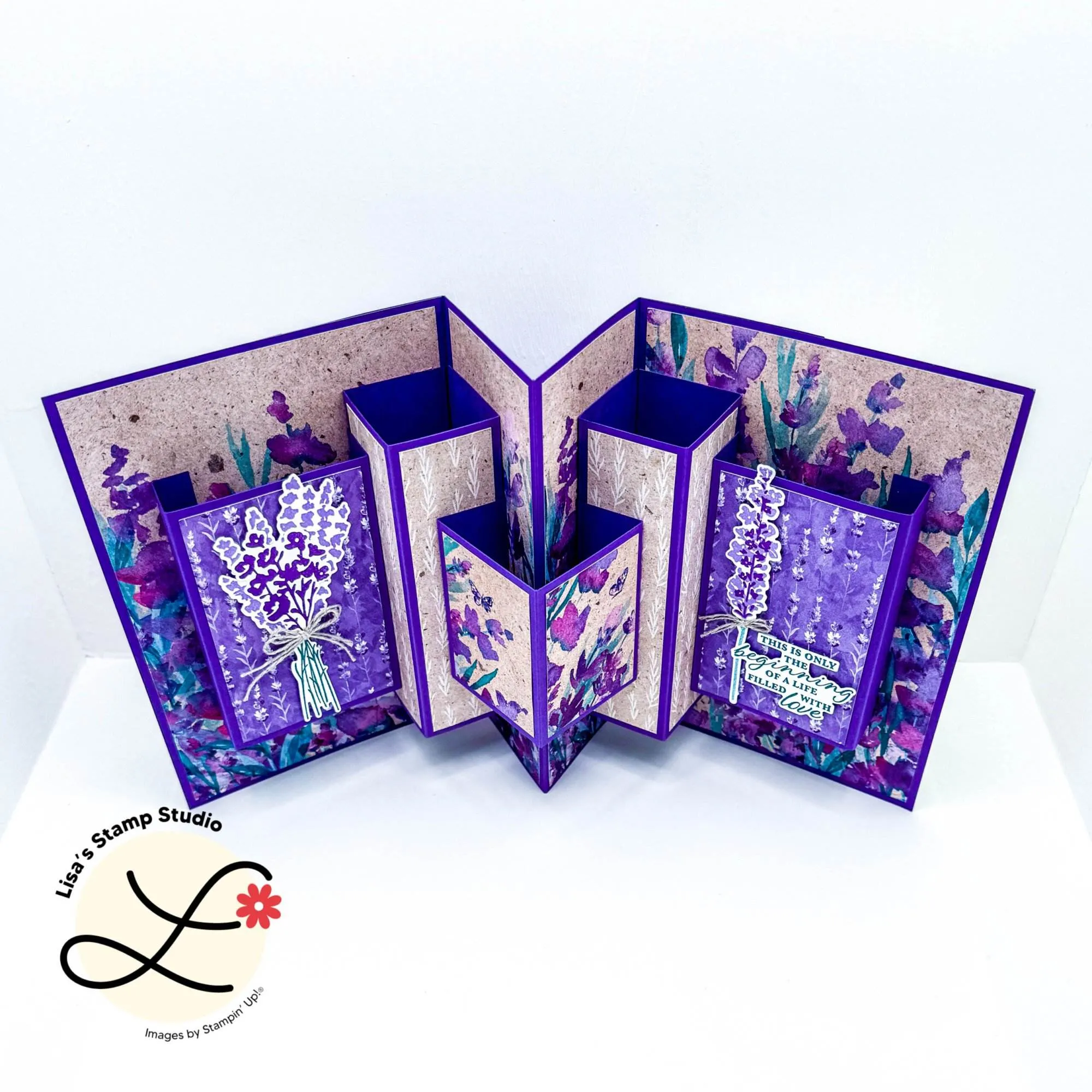 How to Make an Easy Multi Panel Pop Out Card with Stampin' Up!