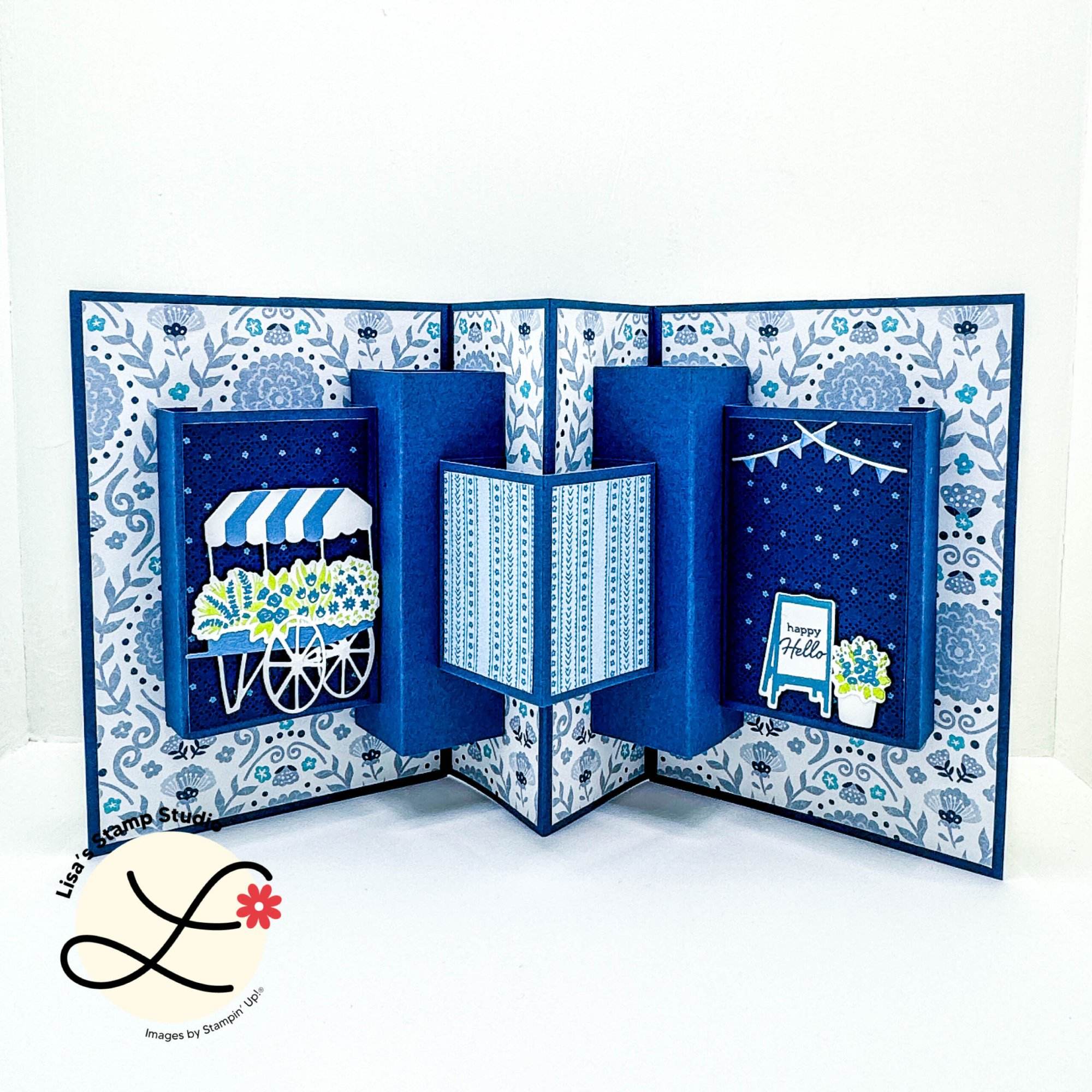 How to Make an Easy Multi Panel Pop Out Card with Stampin' Up!